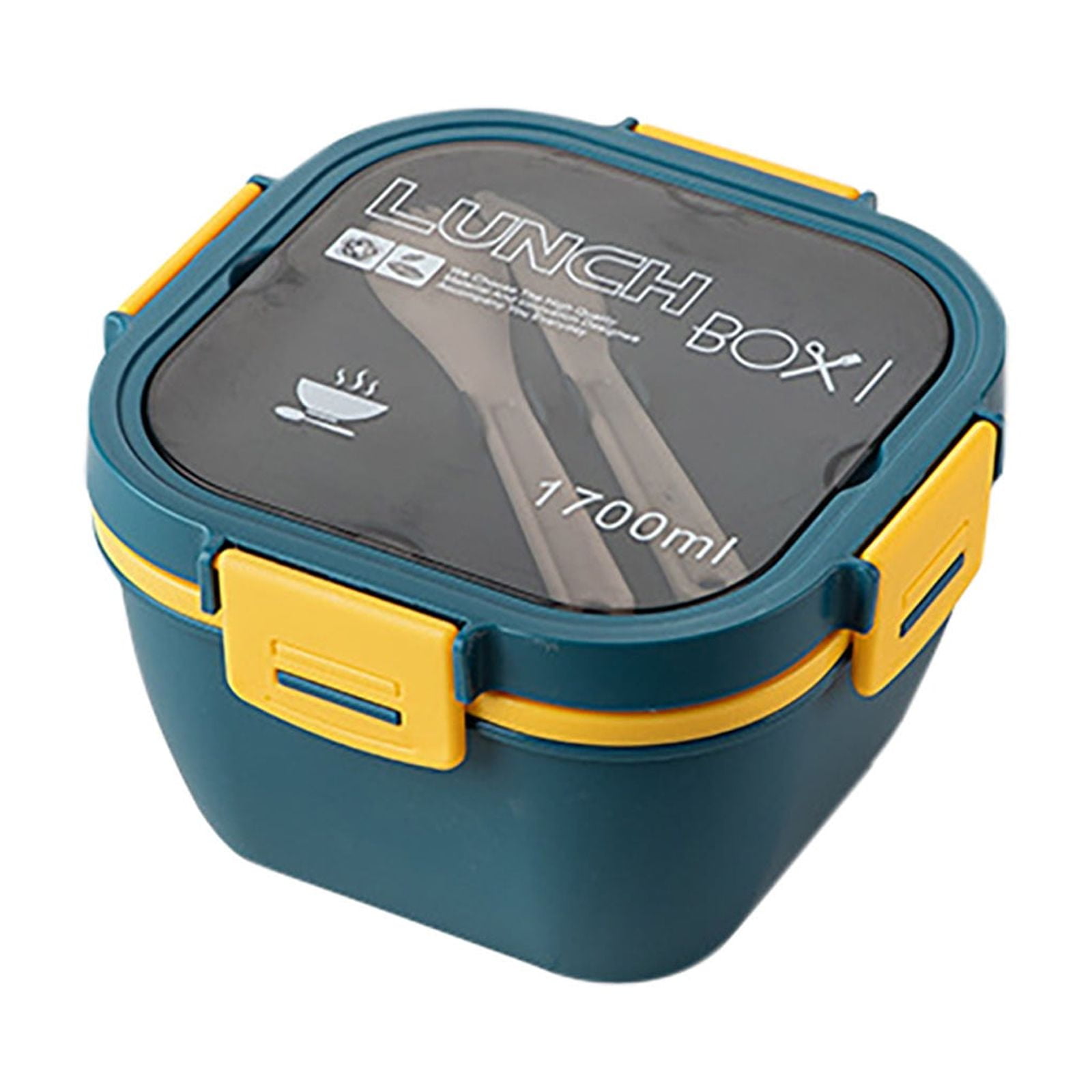 Jubipavy Double Layered Salad Lunch Box Split Plastic Microwave Oven ...