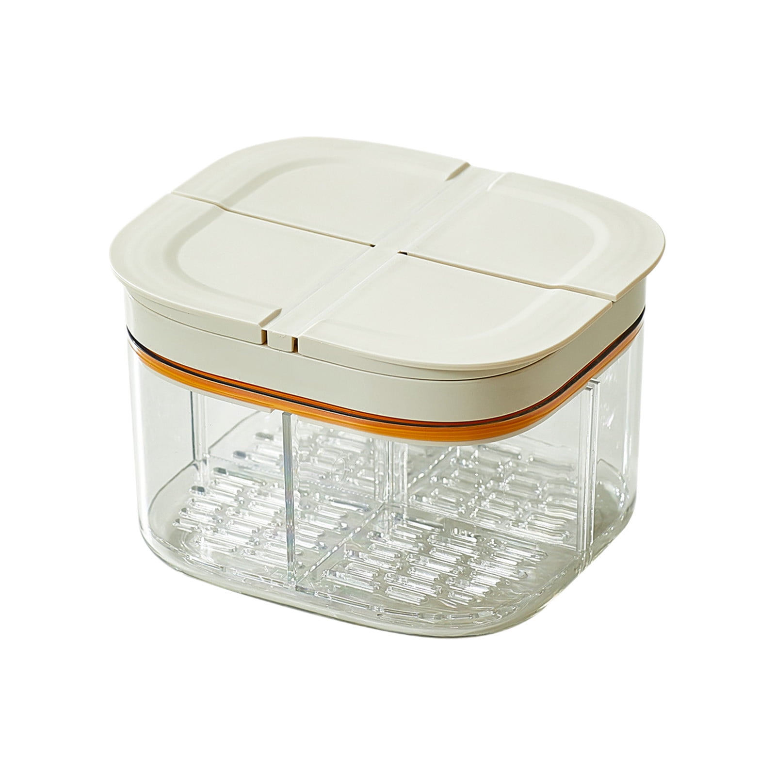 Jubipavy Food Containers Food Grade Draining Insert Sealed Fresh ...