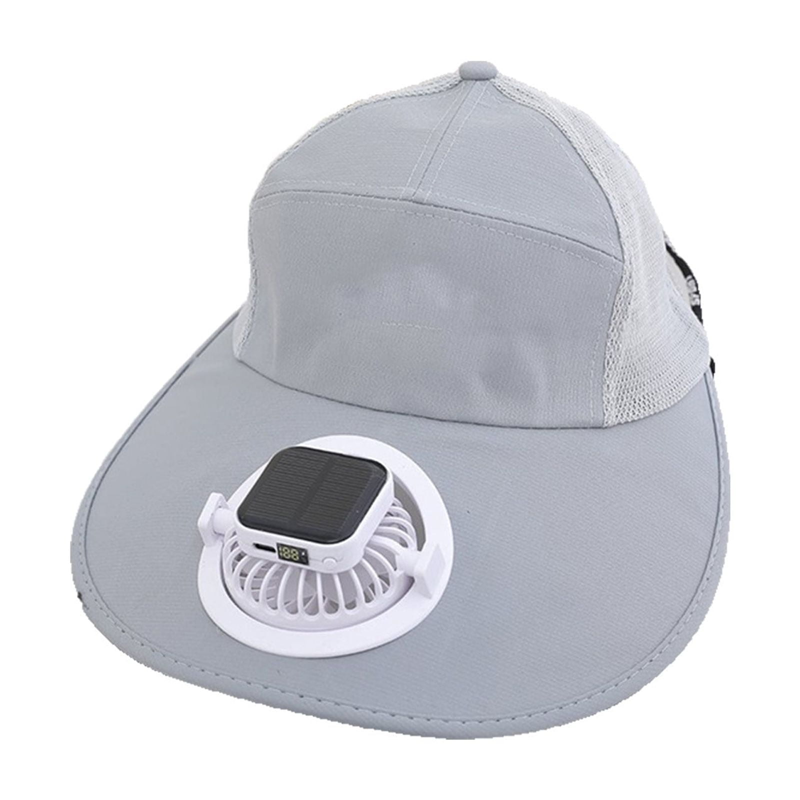 Jubipavy Hat Cap Fitted Hat Gorras Utility Hat Solar Fan Hat Outdoor ...