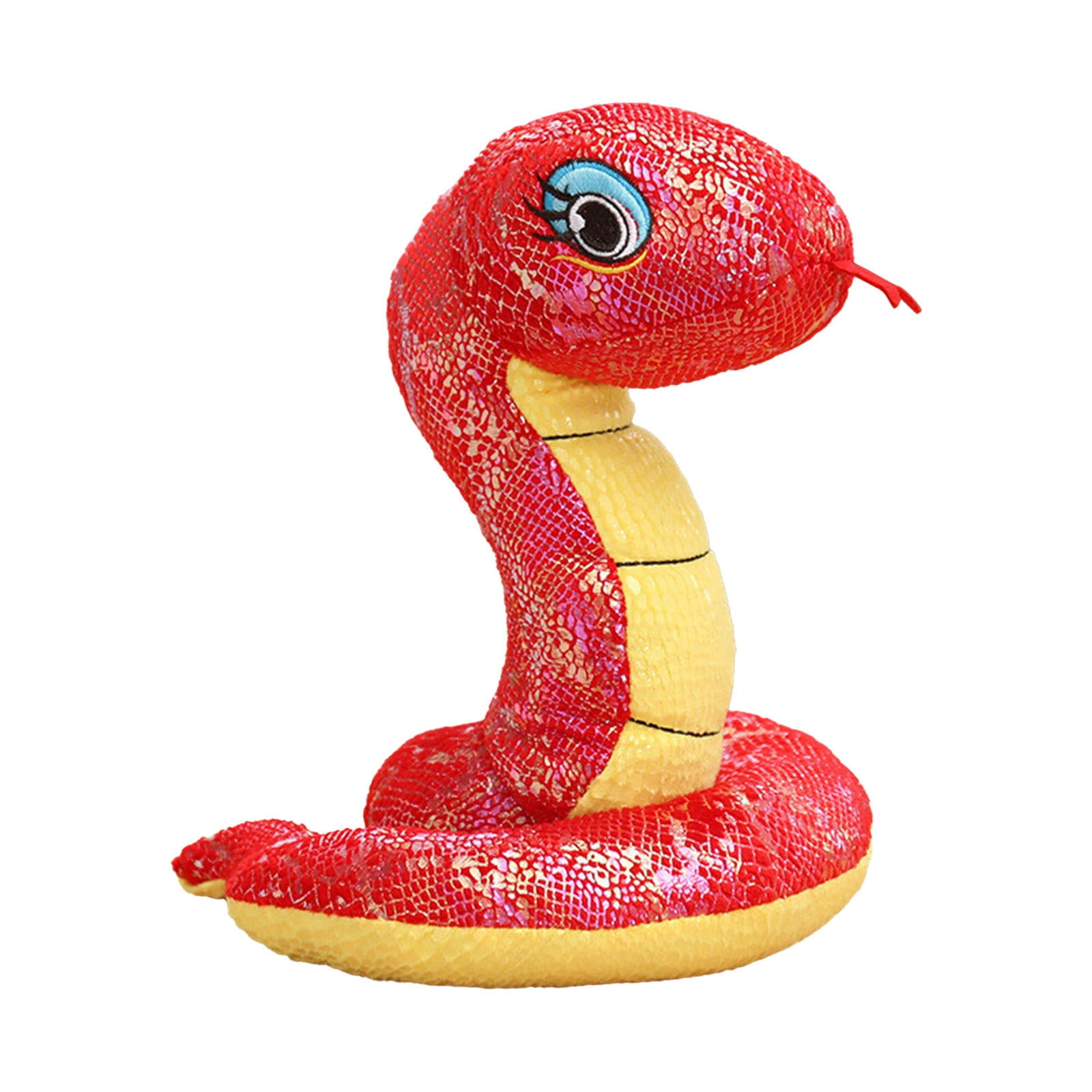 Jubipavy Plush Toy Simulation Sequin Snake Stuffed Toy Doll Decorative ...