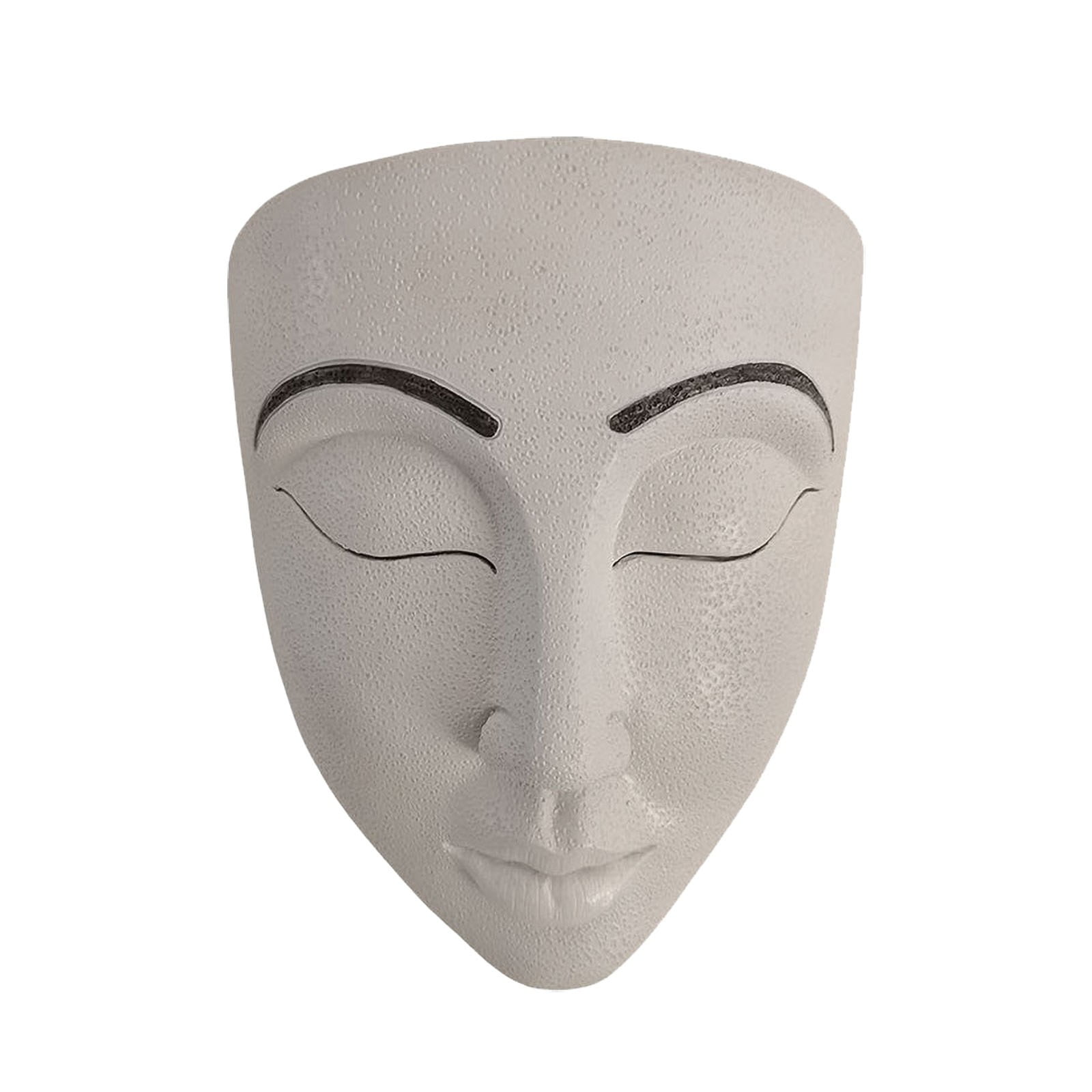 Jubipavy Resin Flower Pot Human Face Wall Mounted Outdoor Garden Wall ...