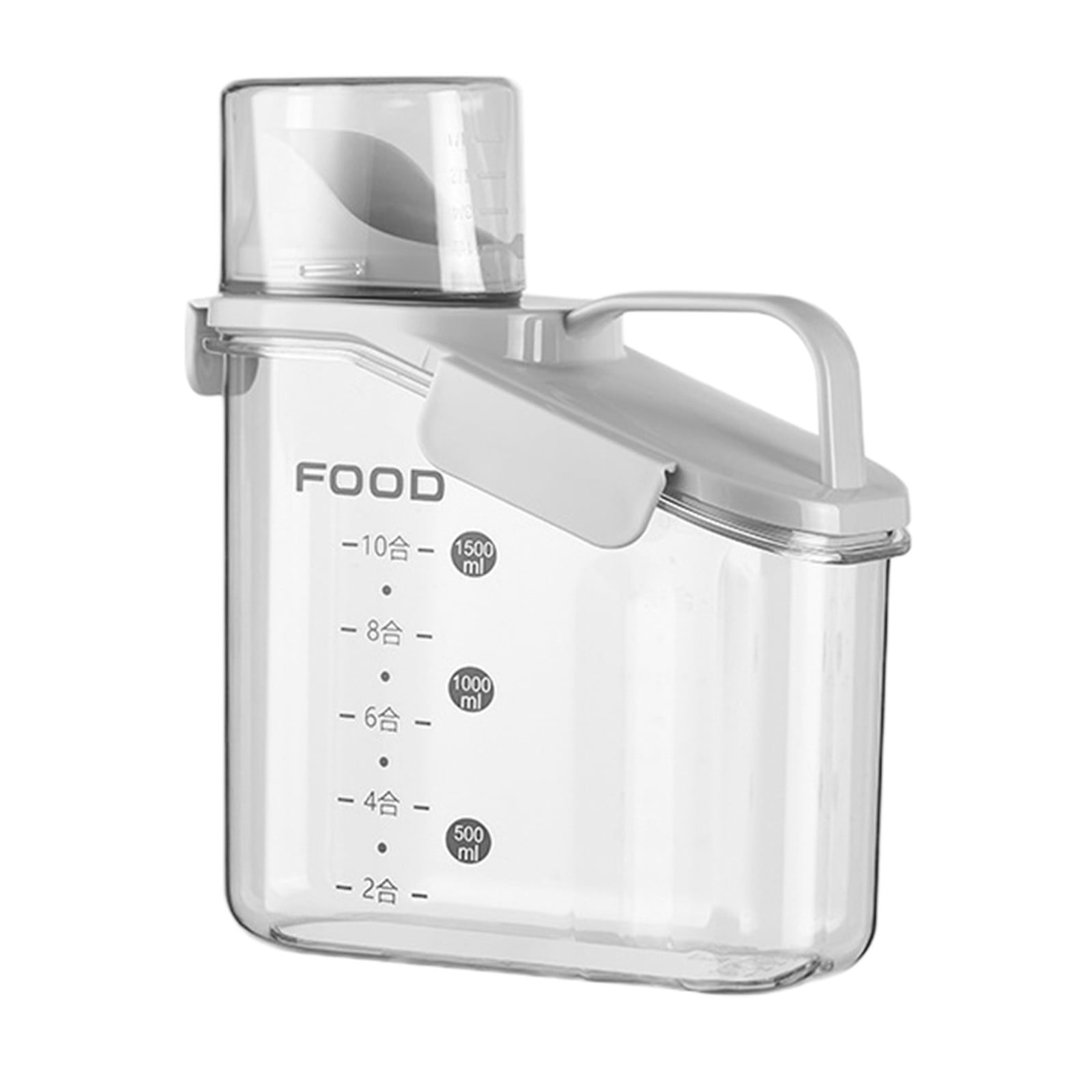 Jubipavy Sealed Jar Household Kitchen Grain Jar Large Transparent Box ...