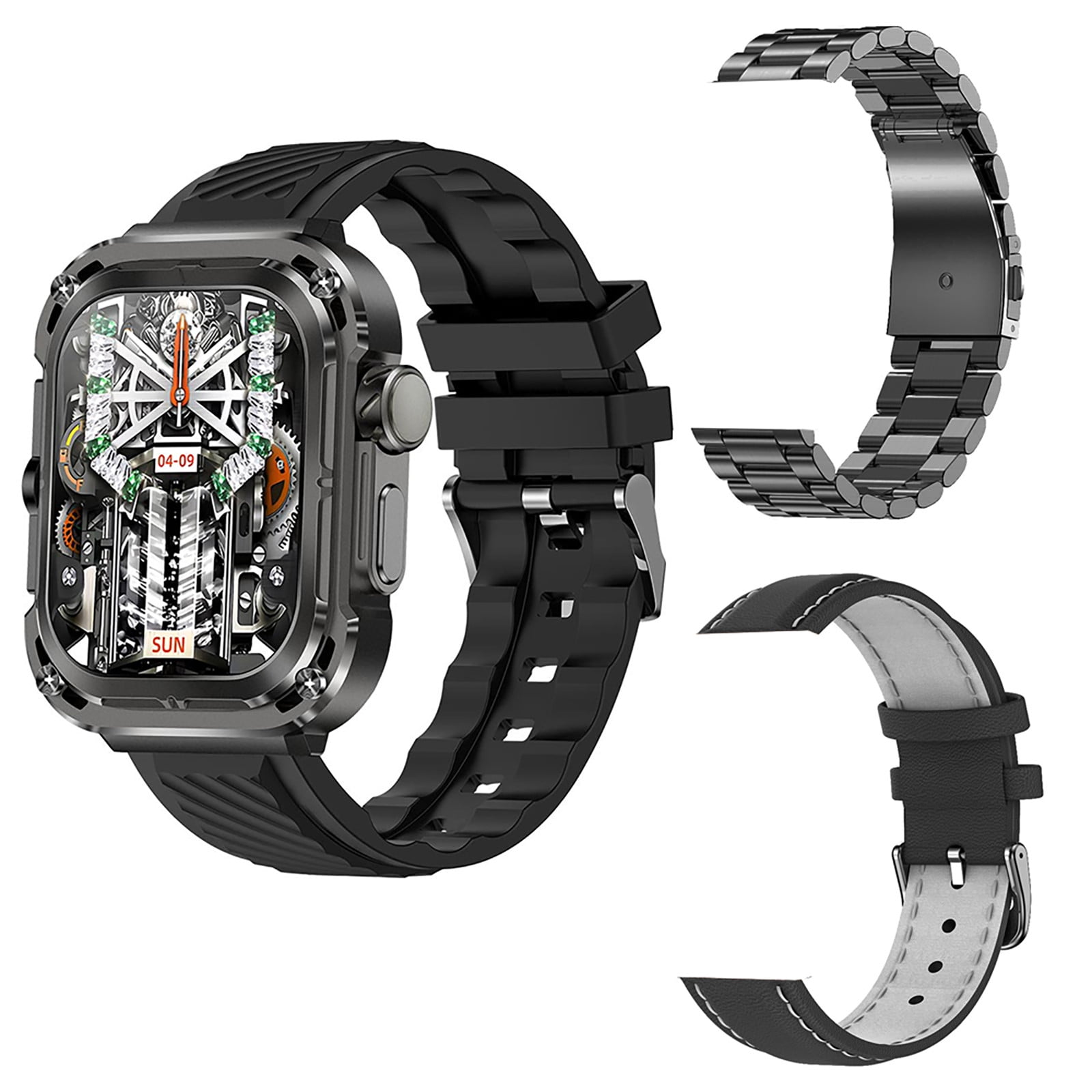 Jubipavy Smart Wearable Watch Multifunction HD Rectangular Screen ...