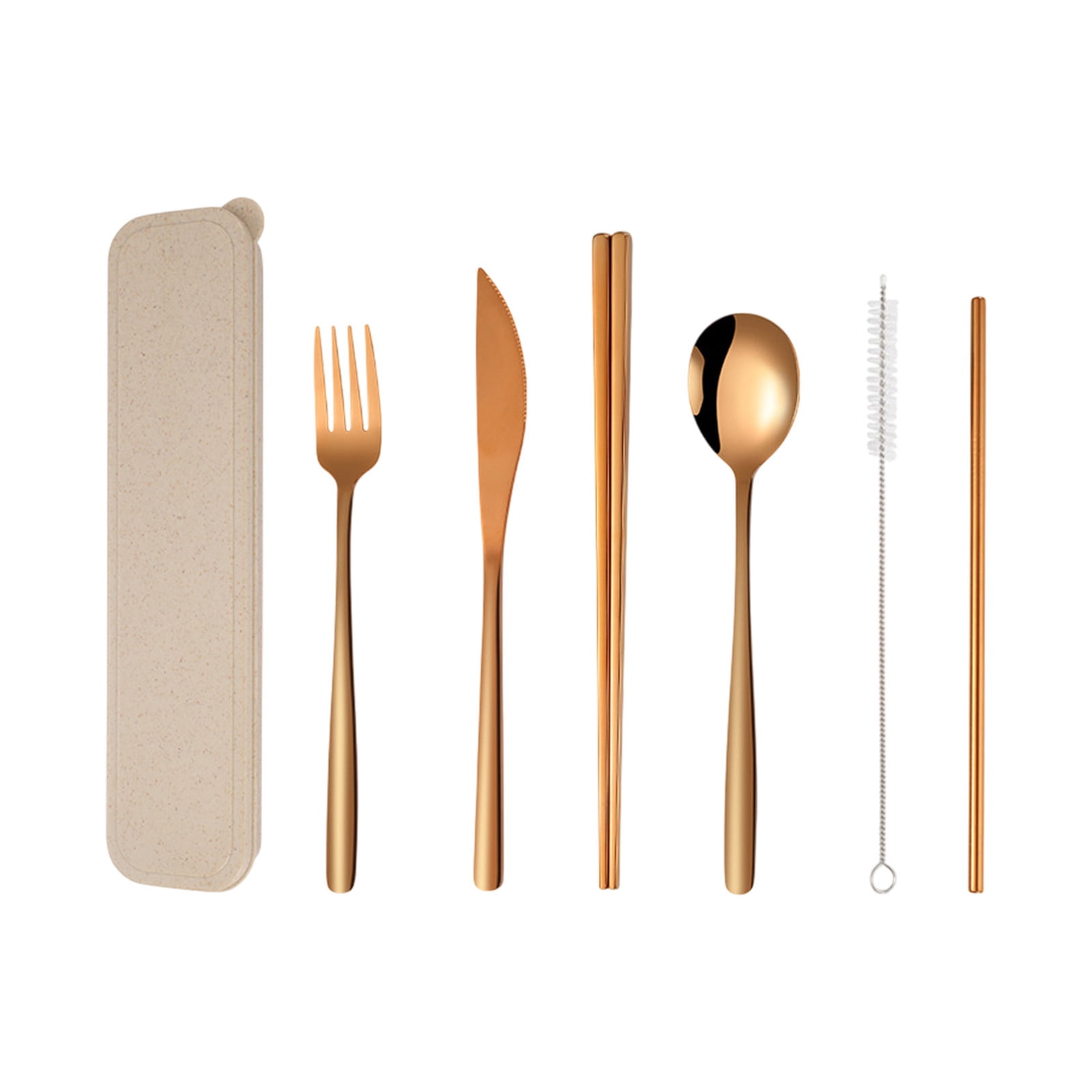 Jubipavy Stainless Steel Utensils Set Korean Stainless Steel Cutlery ...