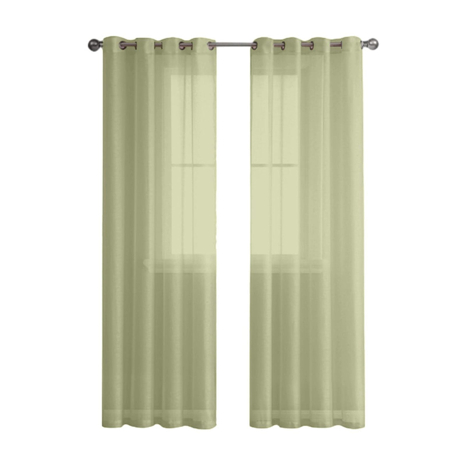 Jubipavy Sun Screen Curtains Semi Sheer Curtains For Bedroom 98 Inches ...