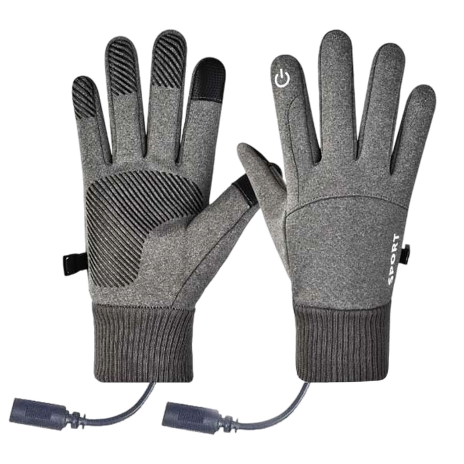 Jubipavy Winter Gloves Heated Gloves For Men Women Mittens Touchscreen ...