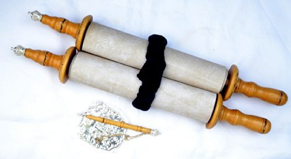 Judaica Big Sefer Torah Scroll Book Hebrew Bible & YAD Pointer Israel ...