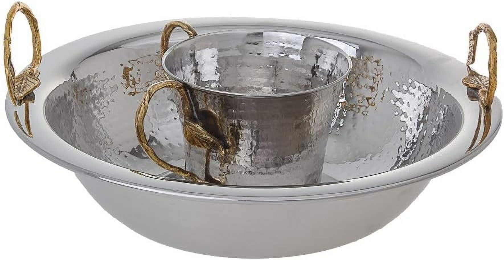 Judaica Place Hammered Stainless Steel Netilat Yadayim Wash Cup and ...