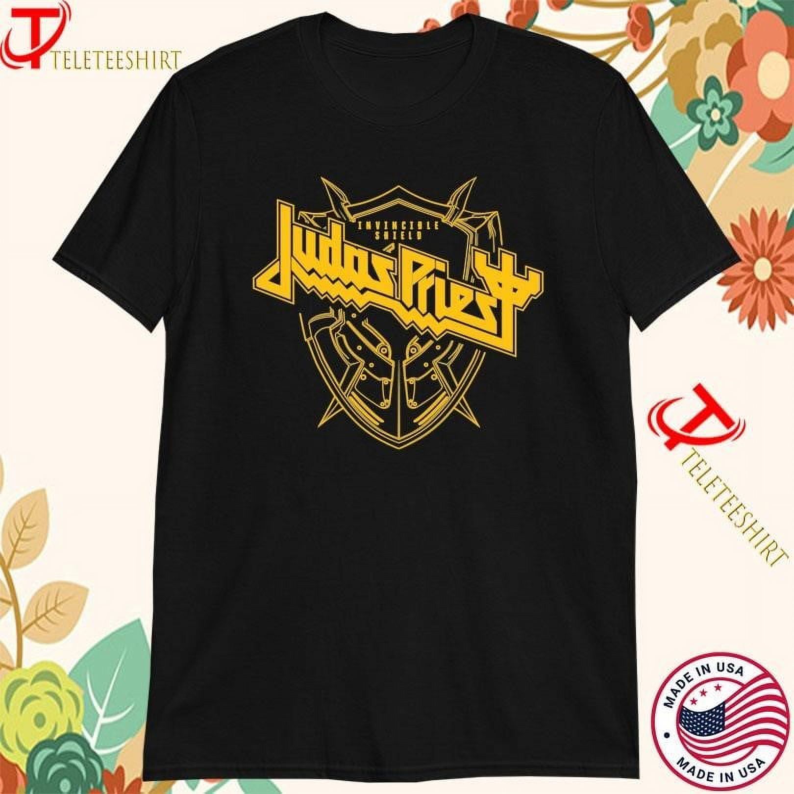 Judas Priest Invincible Shield Linear T-shirts - Walmart.com