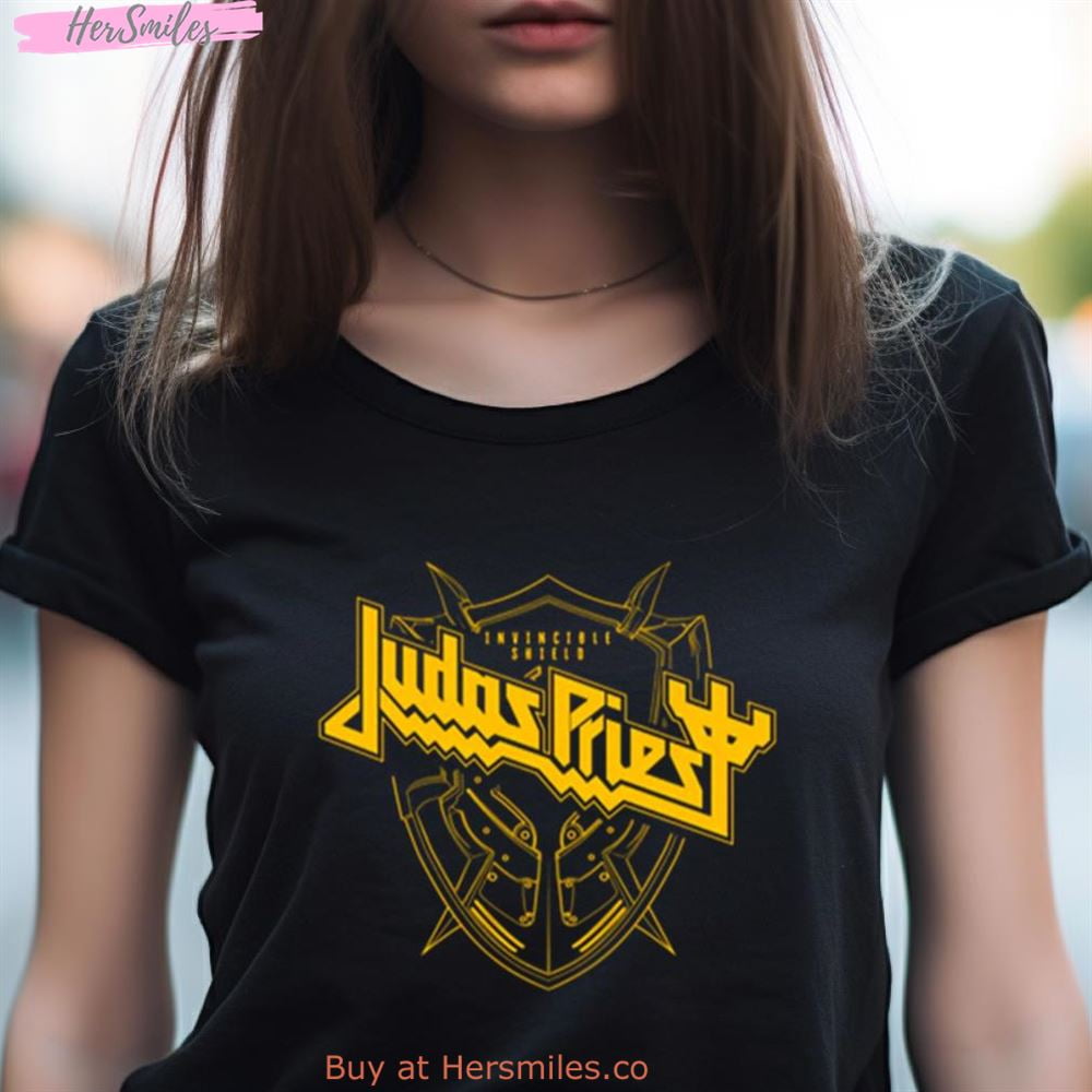 Judas Priest Invincible Shield The New Album Logo Fan Gifts Shirt Up to ...