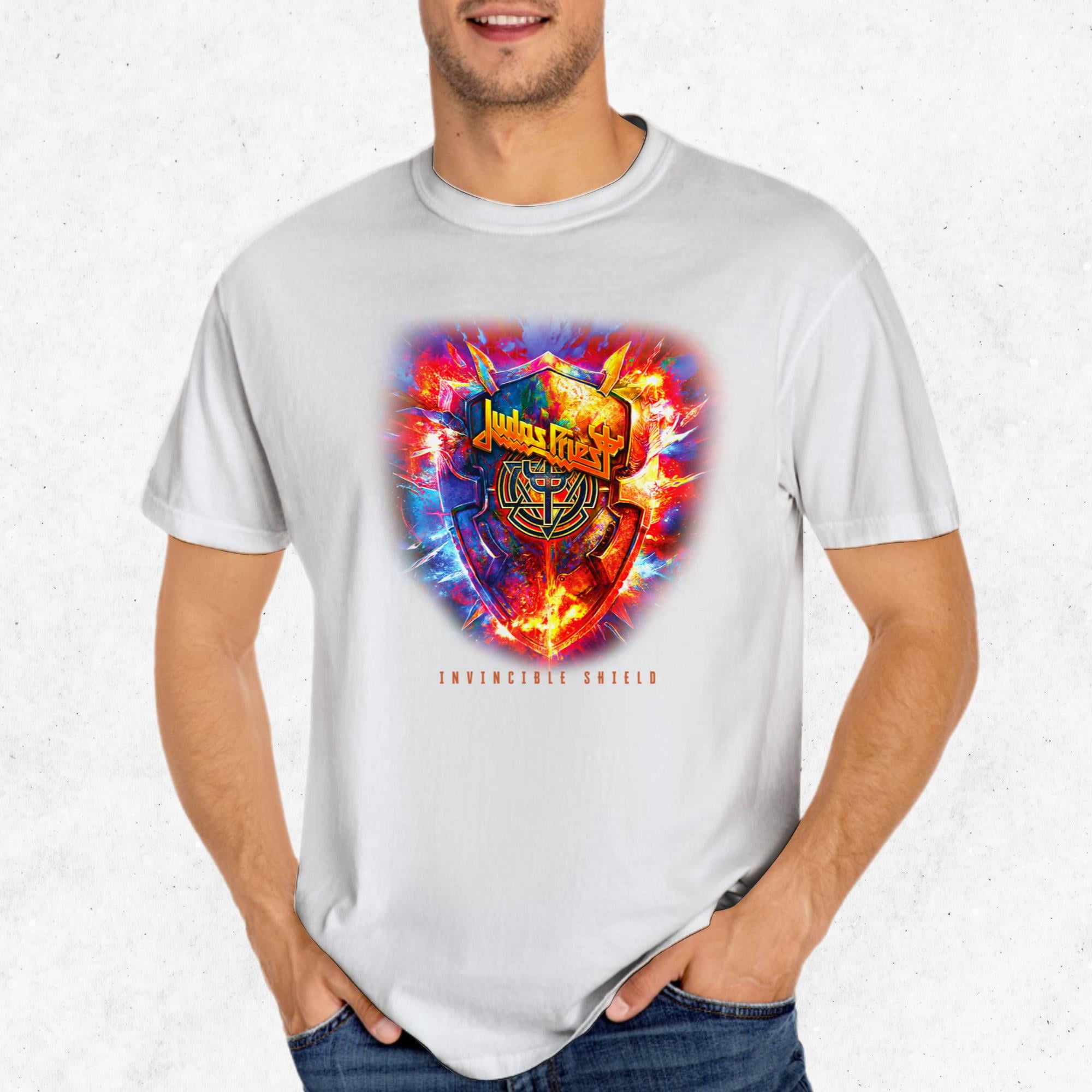 Judas Priest Invincible Shield Tour 2024 T-Shirt - Heavy Metal Concert Merch - Walmart.com