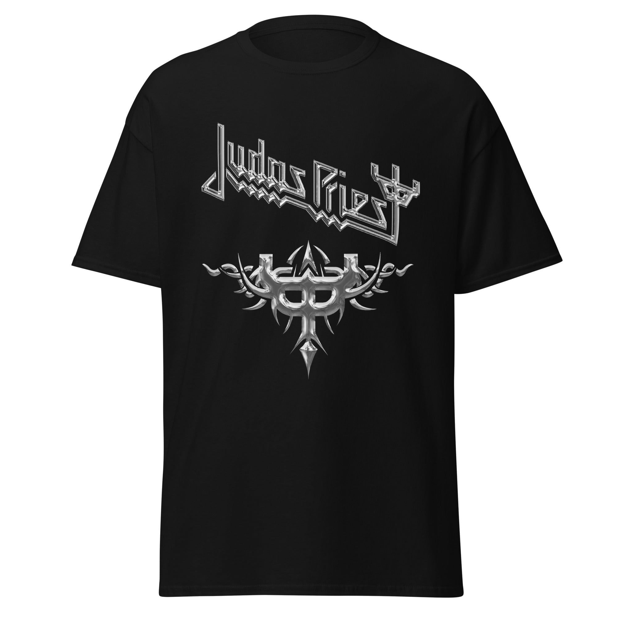 Judas Priest - Liquid Metal Logo Jumbo Print Unisex T-Shirt - Black ...