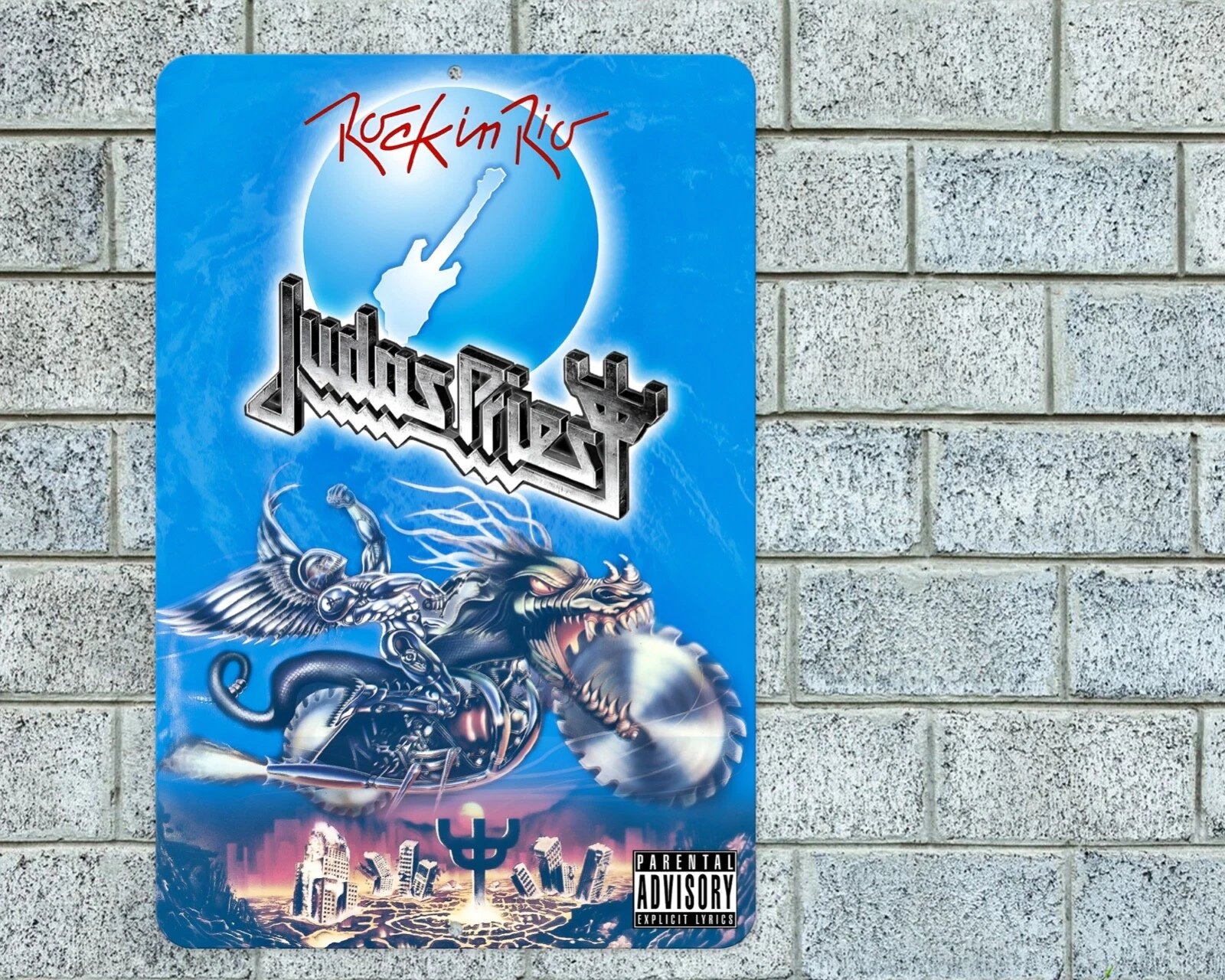 Judas Priest Sign Aluminum Metal 8"X12" Garage Man Cave Classic Rock ...