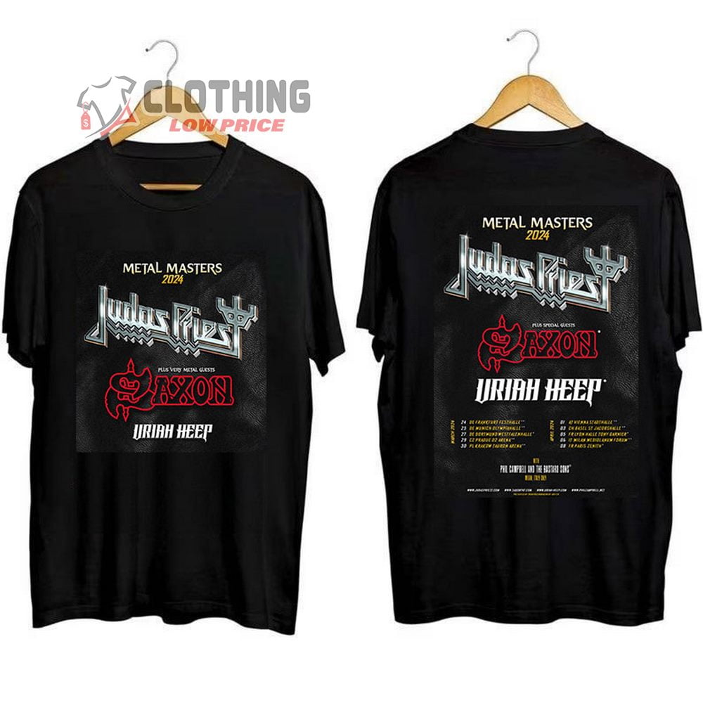 Judas Priest Uk Tour 2024 With Saxon And Uriah Heep Merch, Metal Master ...