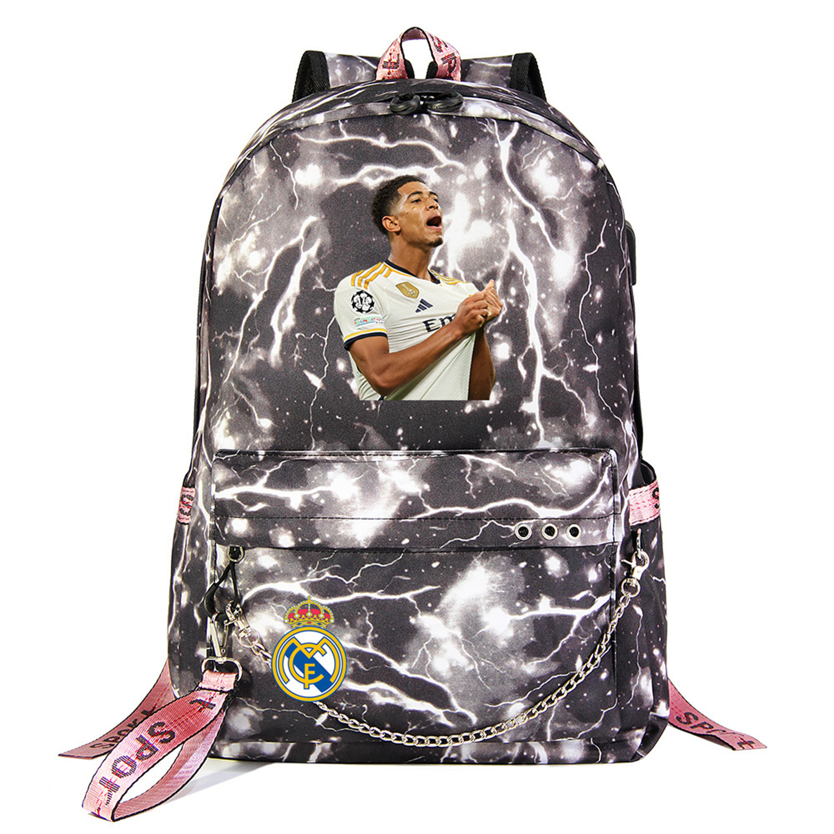 Jude Bellingham Graphic Knapsack Laptop Computer Backpack with USB ...
