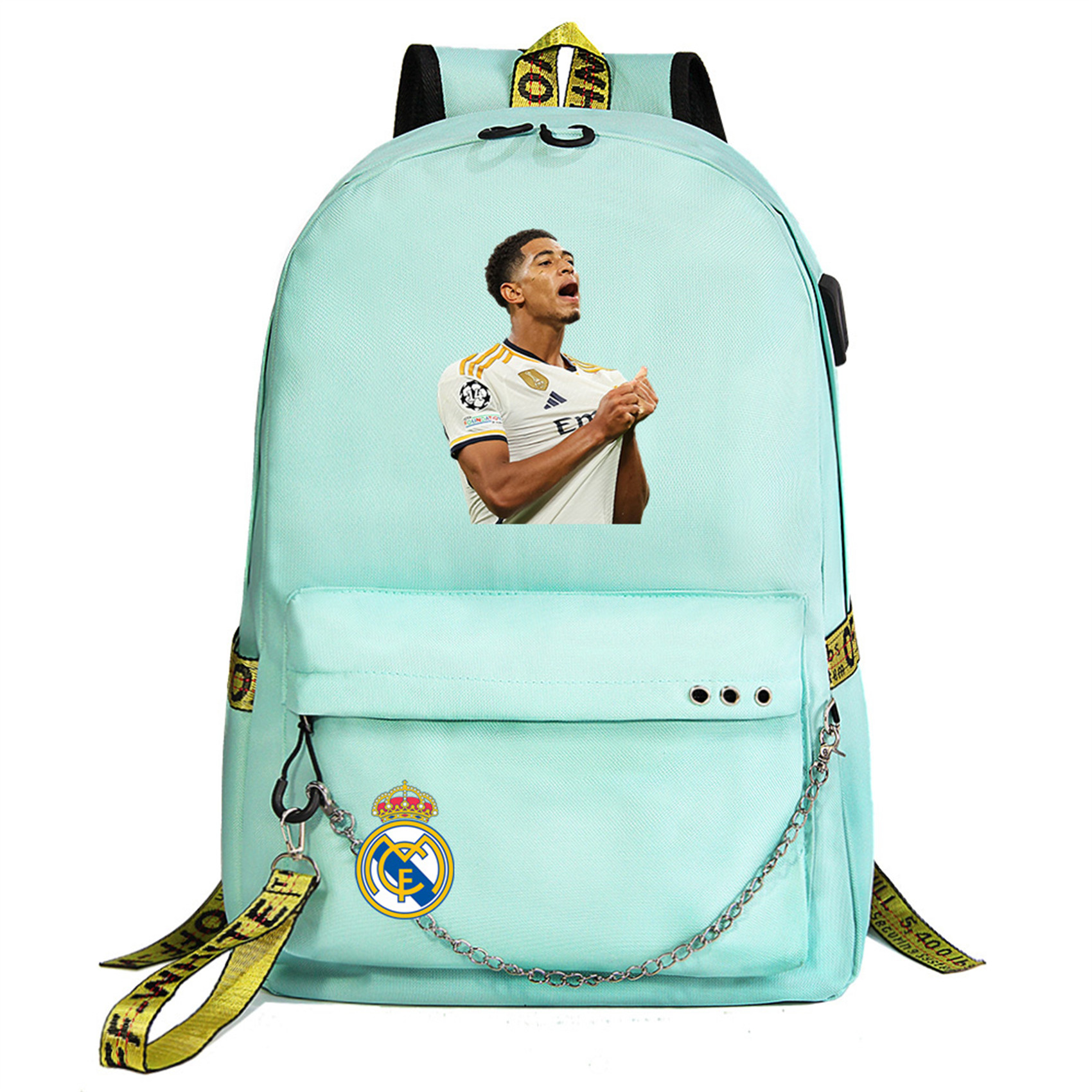 Jude Bellingham Graphic Knapsack Laptop Computer Backpack with USB ...