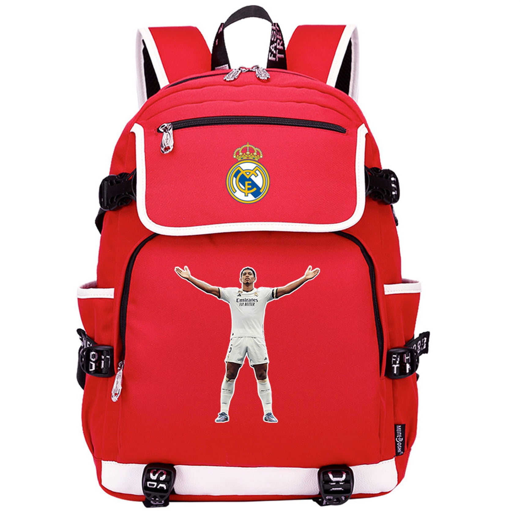 Jude Bellingham Knapsack with USB Charging Port-Student Canvas Book Bag ...