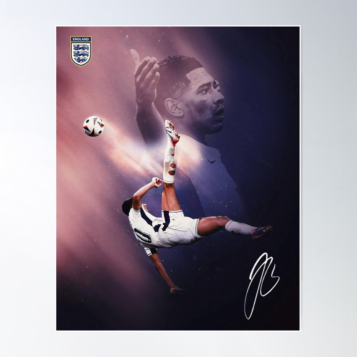 Jude Bellingham'S Stunning Overhead Kick Equalizer Poster Wall Art ...