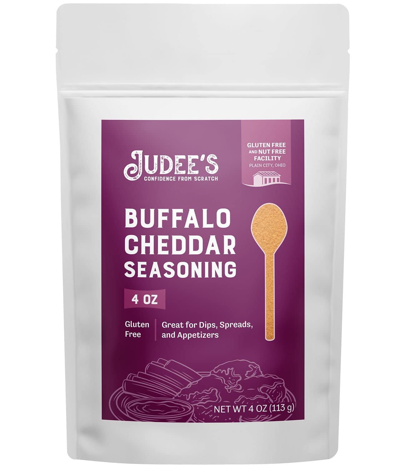 Judee's Buffalo Cheddar Seasoning 4 HYZ01 oz - Great for Salad ...