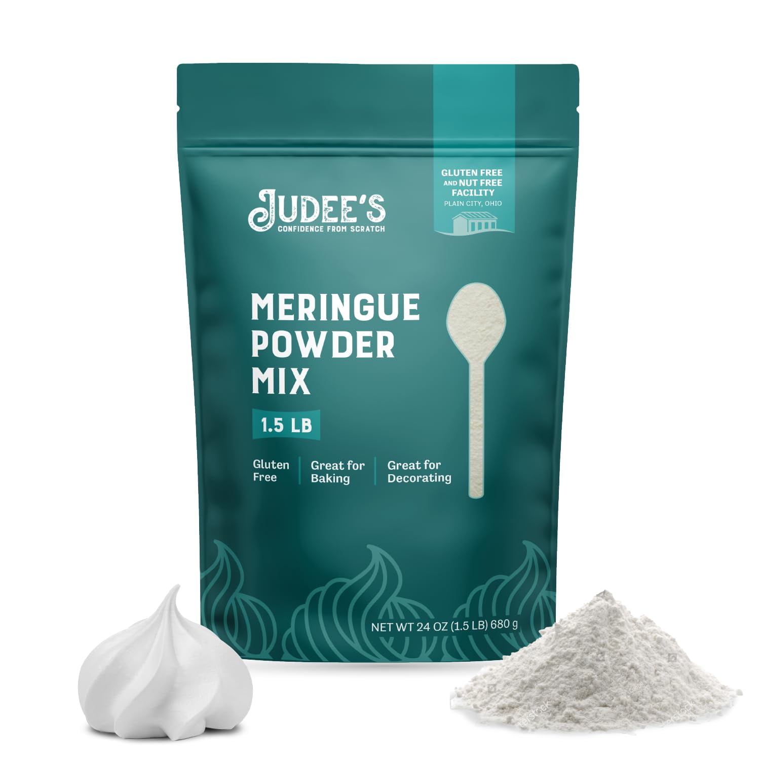 Judee’s Complete Meringue Powder Mix 1.5 lb (24oz) - Great for Baking ...