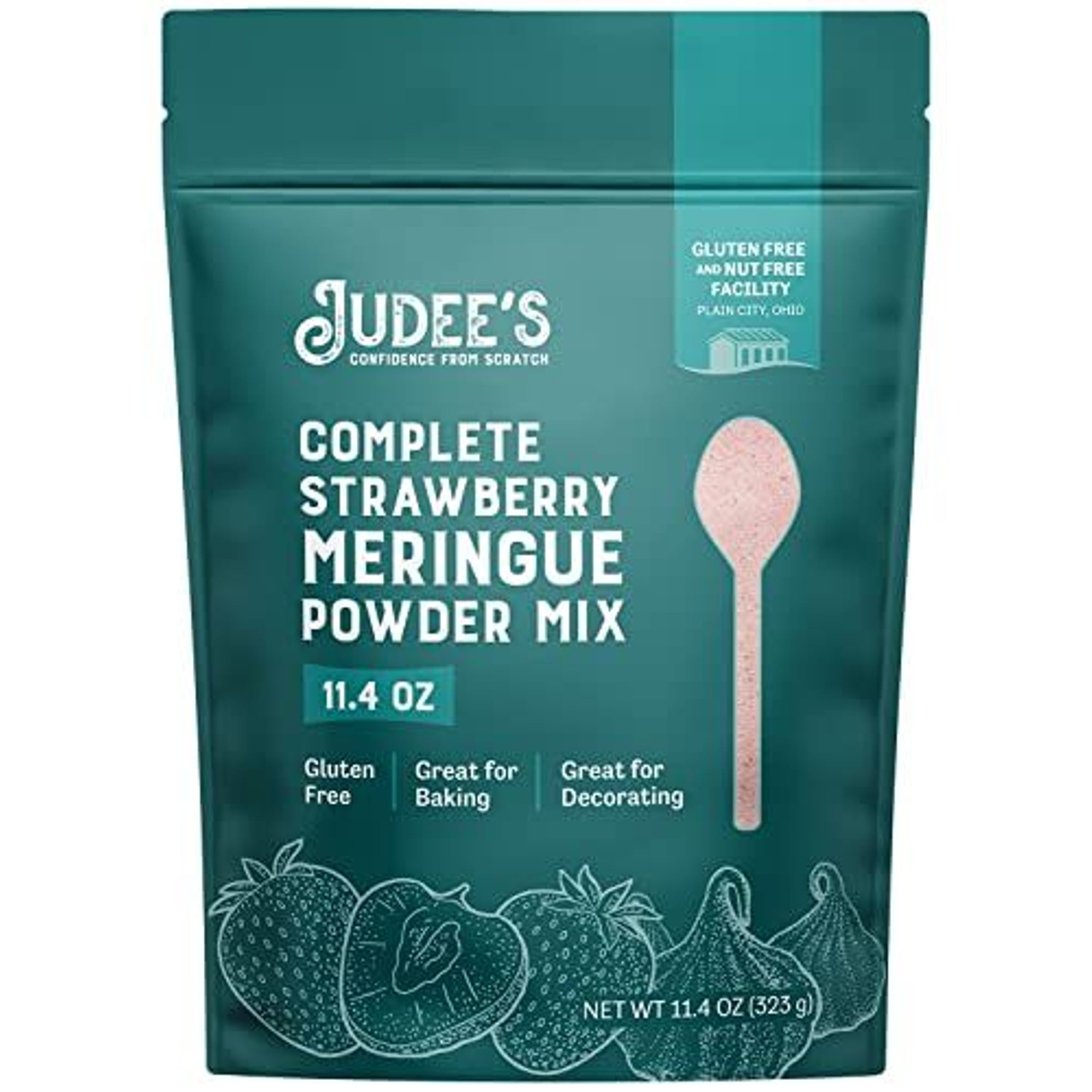 Judee's Complete Strawberry Meringue Powder Mix 11.4 oz - Just Add ...