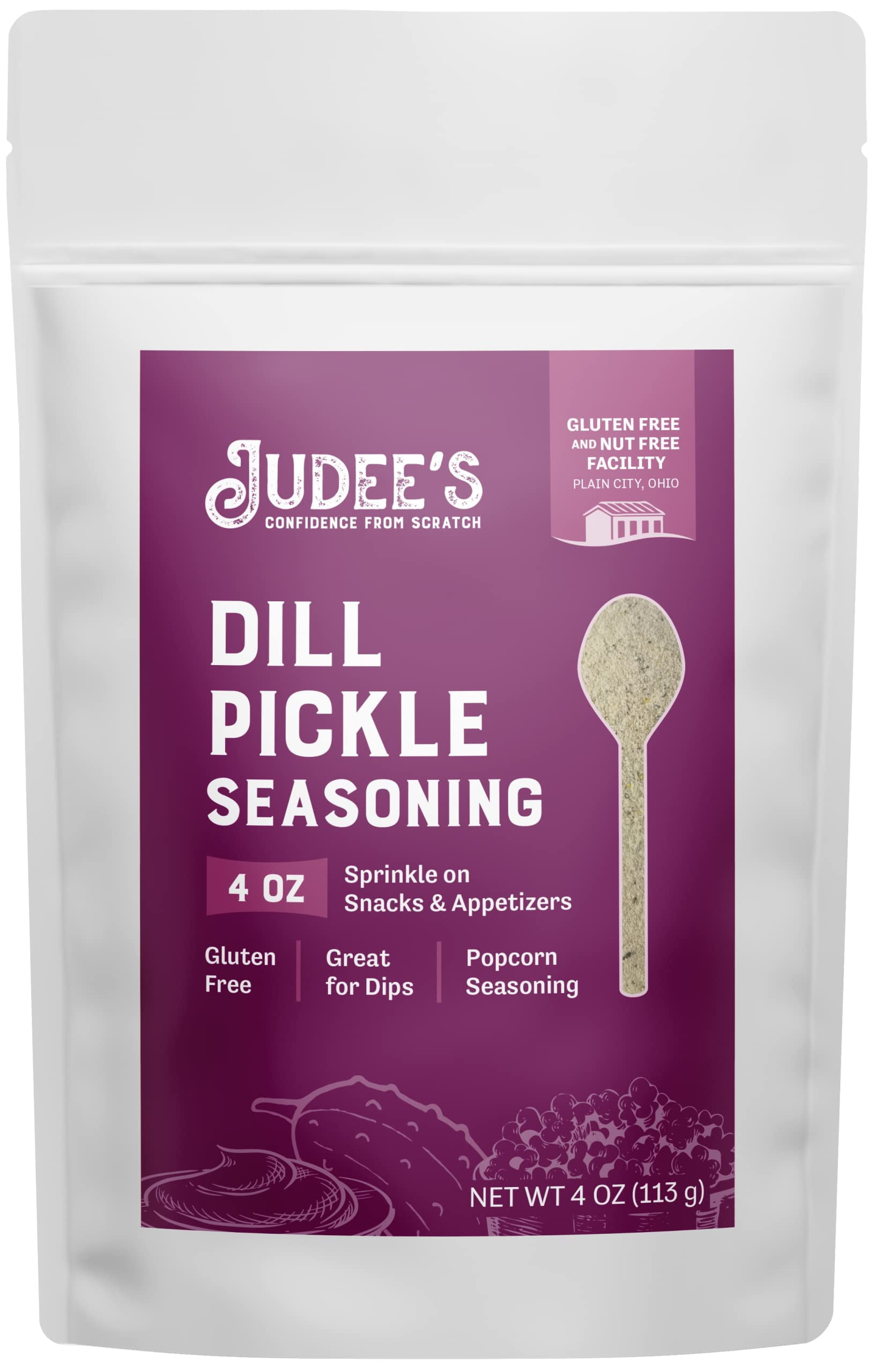 Judee's Dill Pickle Seasoning SBF3 4 oz - Great for Salad Dressings ...
