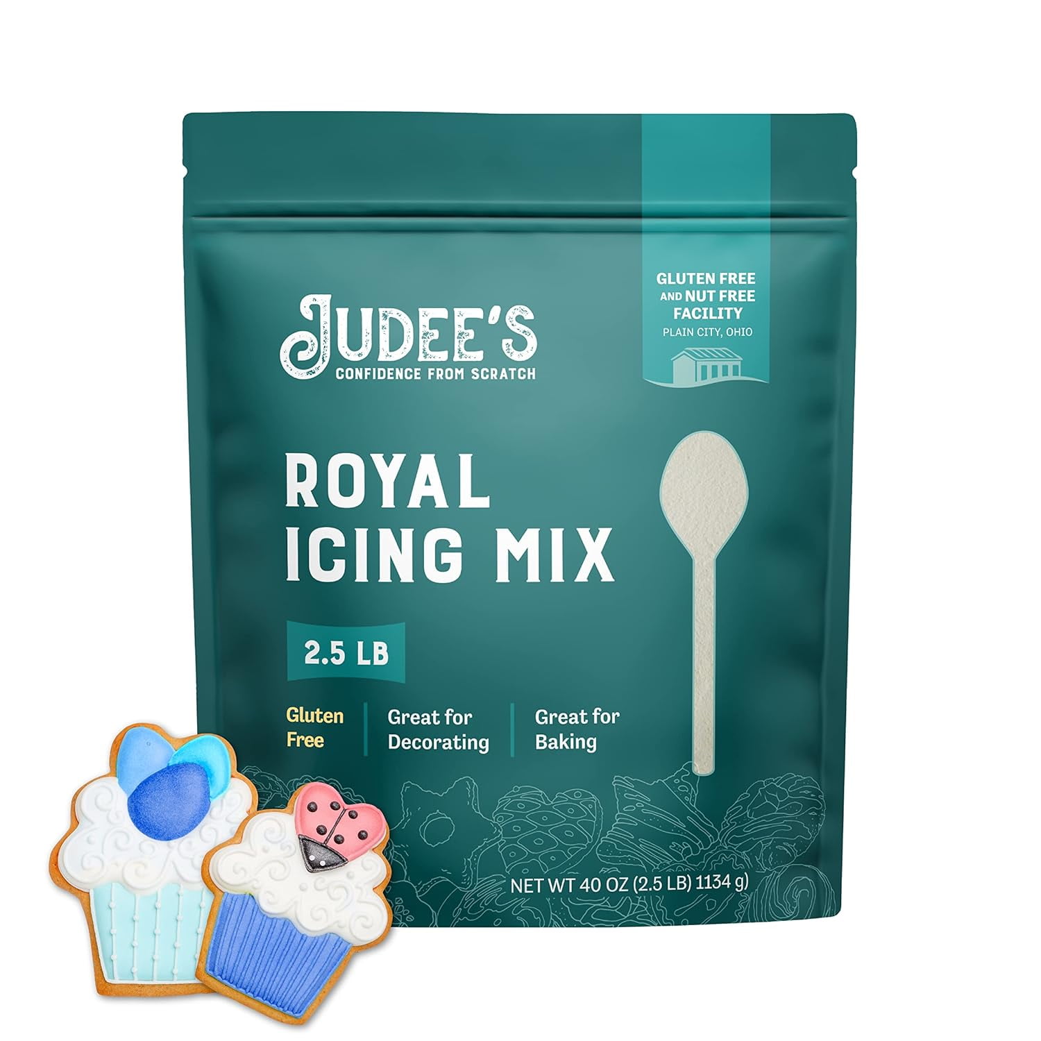 Judee's Royal Icing Mix 2.5 lb - Frost Cookies Like a Professional ...