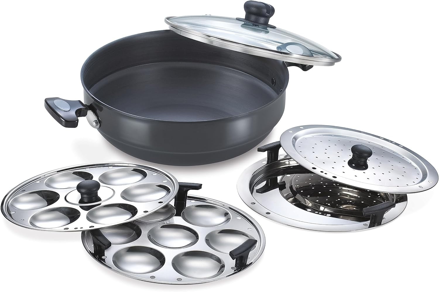 Judge By Prestige Large Multi Purpose Kadai Hard Anodized Induction ...
