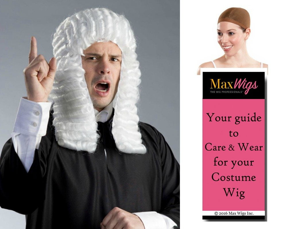 Judge English color White - Enigma Wigs Parliament Mens Long Magistrate ...
