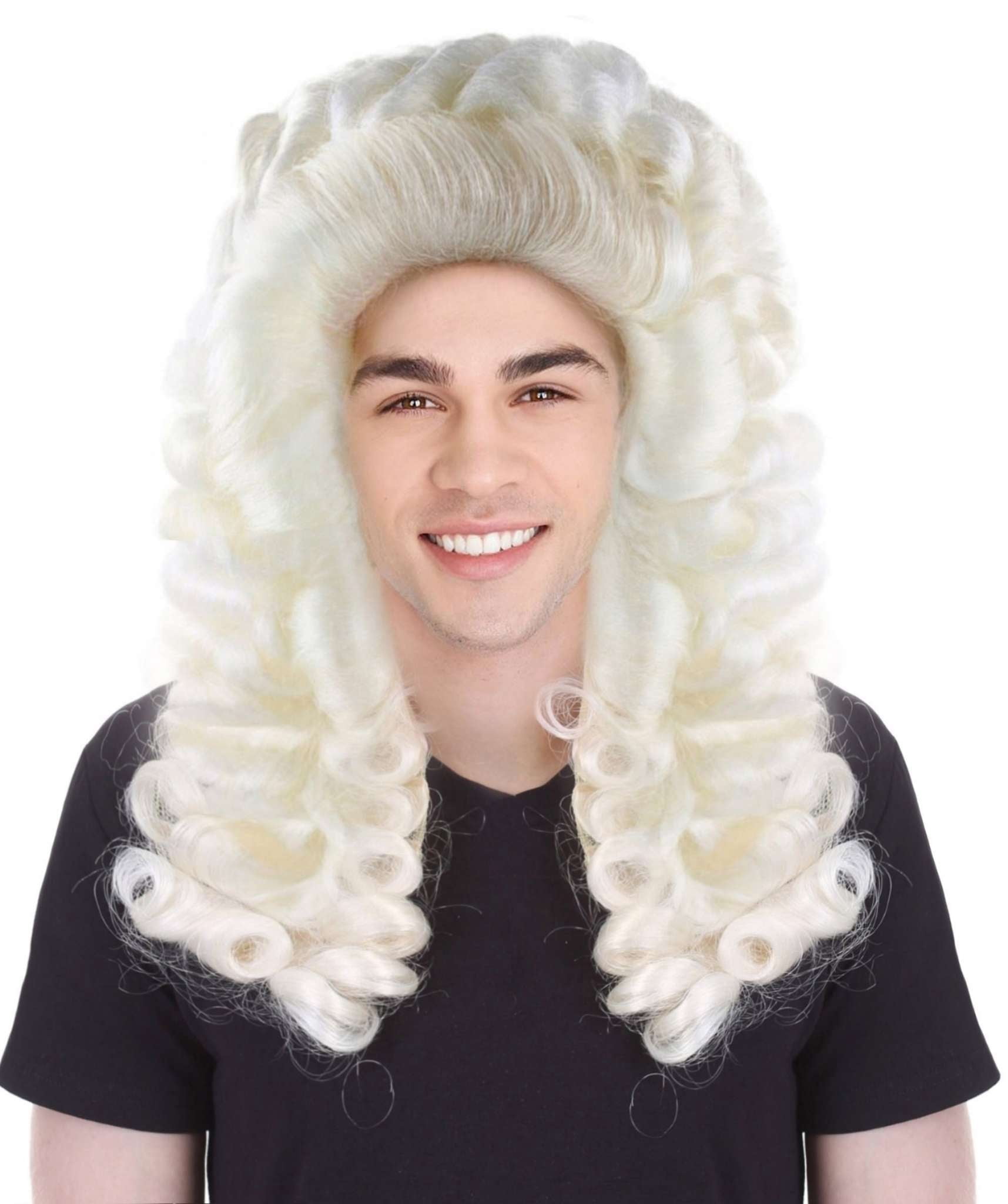 Judge Mens Wig | White Historical Wig - Walmart.com