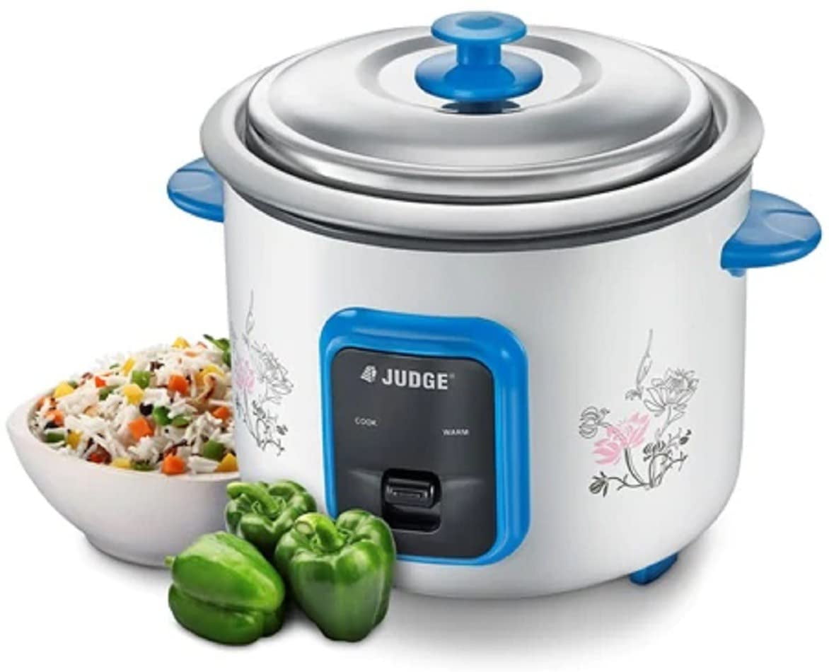 Judge by Prestige Electric Rice Cooker 18 L White Blue - Walmart.com