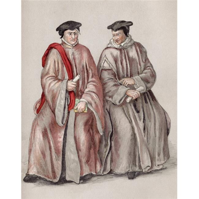 Judges In Their Robes During The Reign of Elizabeth I From The Book ...