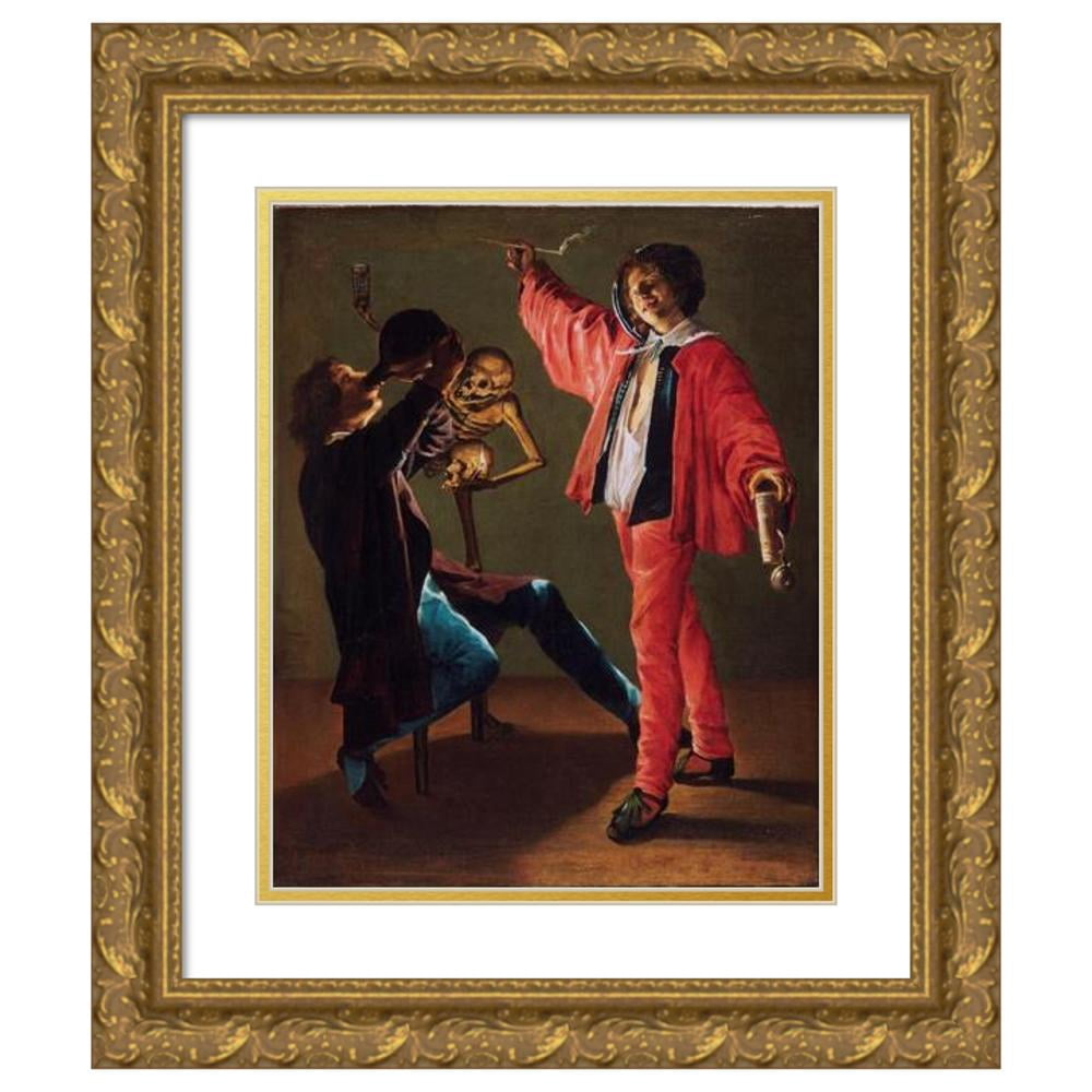 Judith Leyster 12x14 Gold Ornate Wood Frame and Double Matted Museum ...