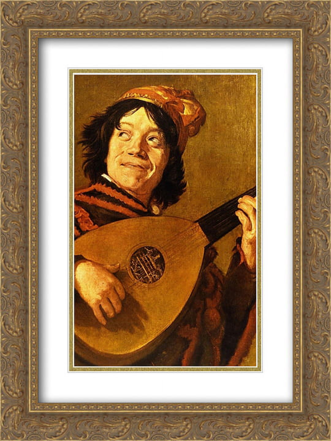 Judith Leyster 2x Matted 20x24 Gold Ornate Framed Art Print 'The Jester ...