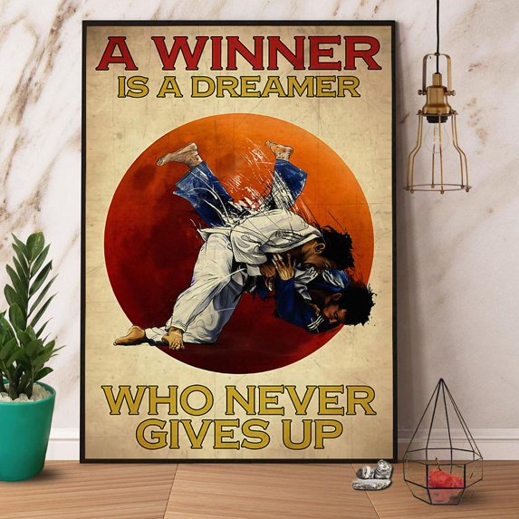 Judo A Winner Is A Dreamer Paper Poster No Frame Matte Wall Art Decor ...