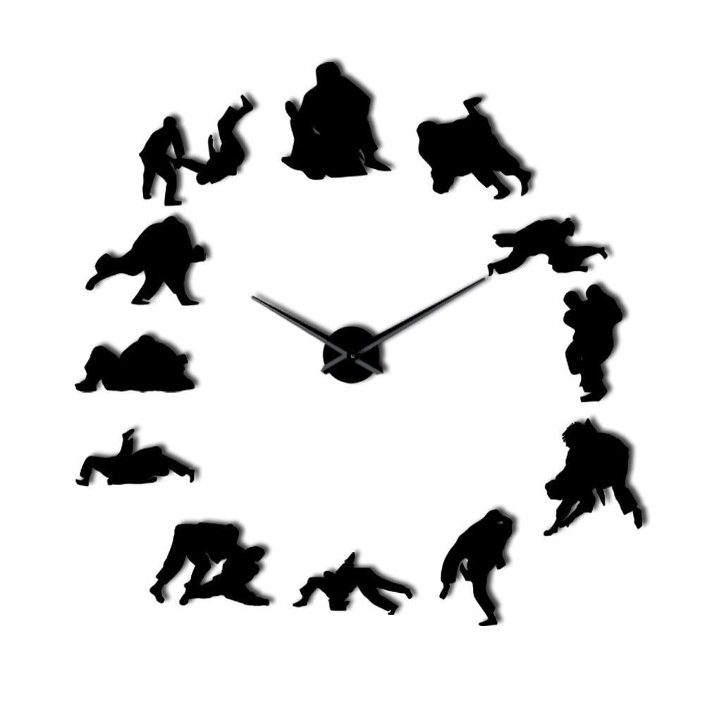 Judo Contemporary Giant DIY Wall Clock Martial Arts Exclusive Frameless ...