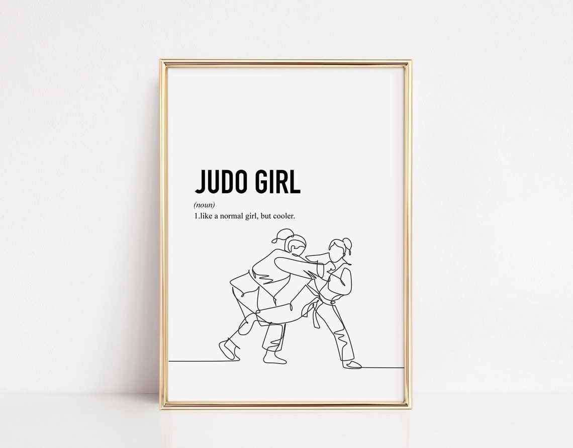 Judo Poster, Judo, Judo Girl, Judo Wall Art, Teen Room Decor, Teenage ...