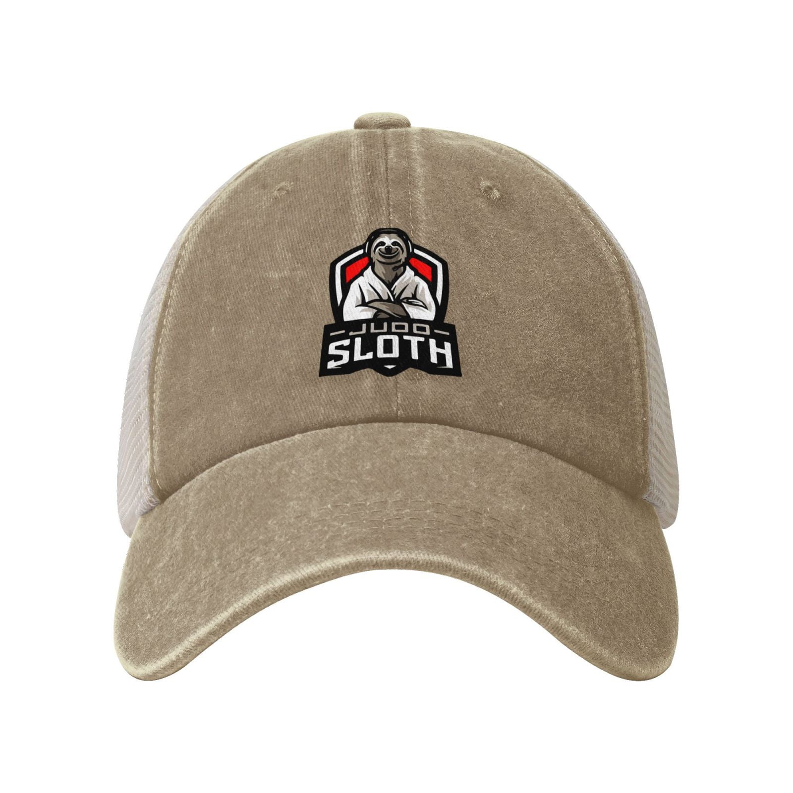 Judo Sloth Gaming Unisex Cowboy Mesh Baseball Cap Adjustable Vintage ...