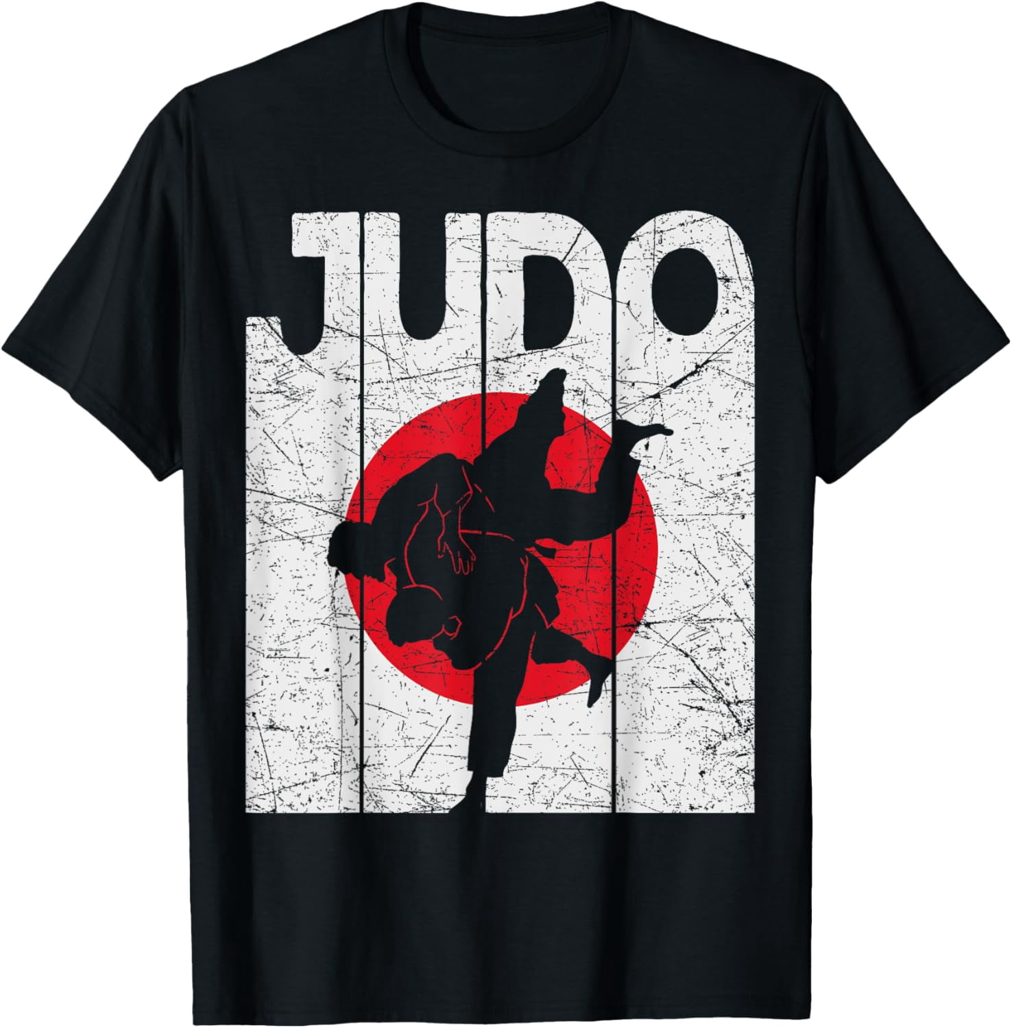 Judo Vintage Martial Arts Retro Judo Japanese Flag T-Shirt men and ...