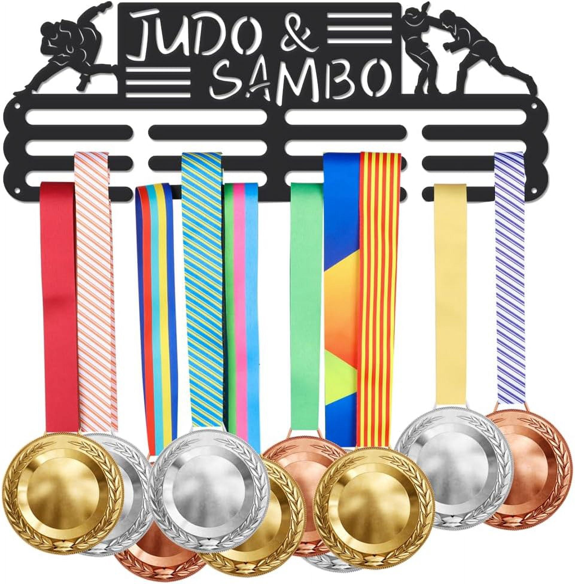 Judo and Sambo Medal Holder Display Trophy Hanger Rack Sports Metal ...