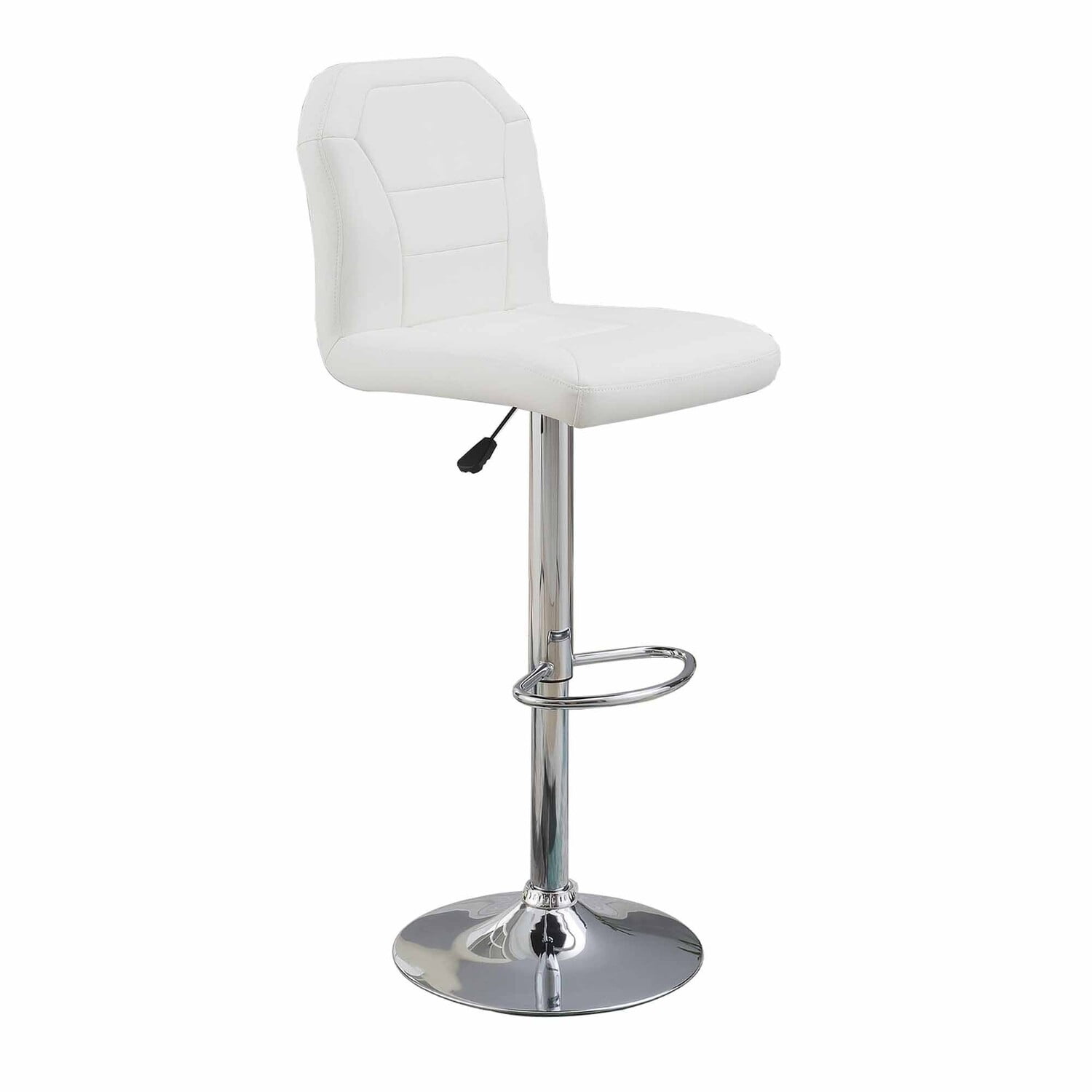 BenJara Judy 25-29 Inch Modern Bar Stool, Faux Leather Swivel Seat, Set ...