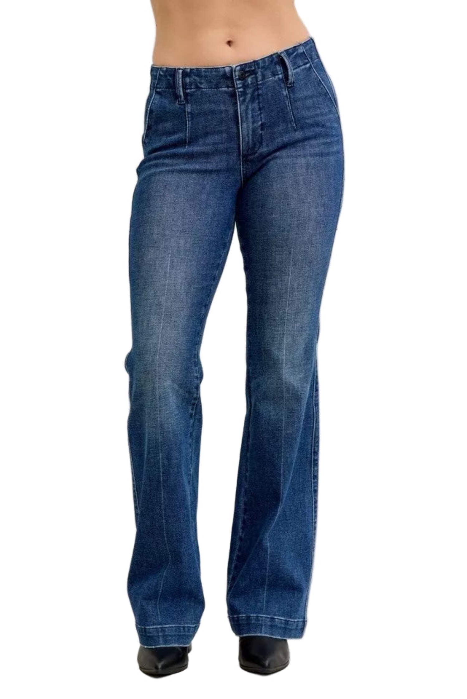 Judy Blue Full Size Mid Rise Bootcut Jeans with Welt Pockets Plus Size ...