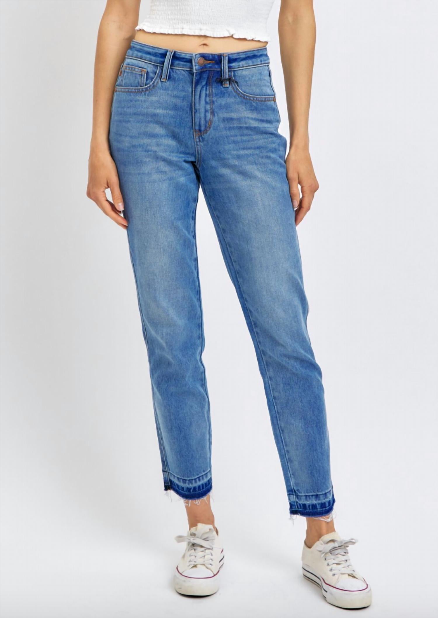 Judy Blue Rigid Magic Boyfriend Jean - Walmart.com