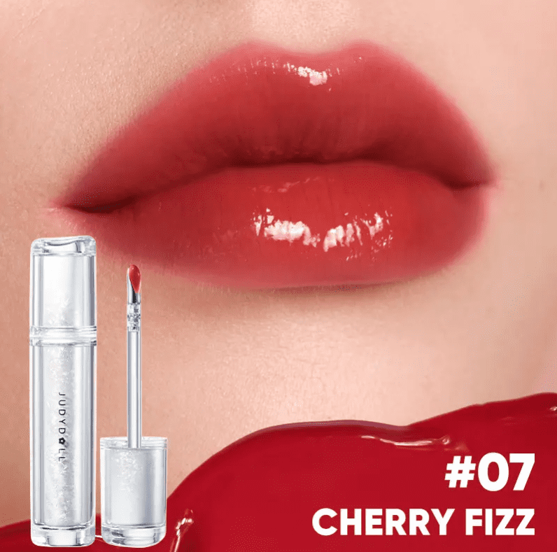 Judy Doll Ice Watery Lip Gloss - #07 Cherry Fizz Jelly Hydrating Lip ...