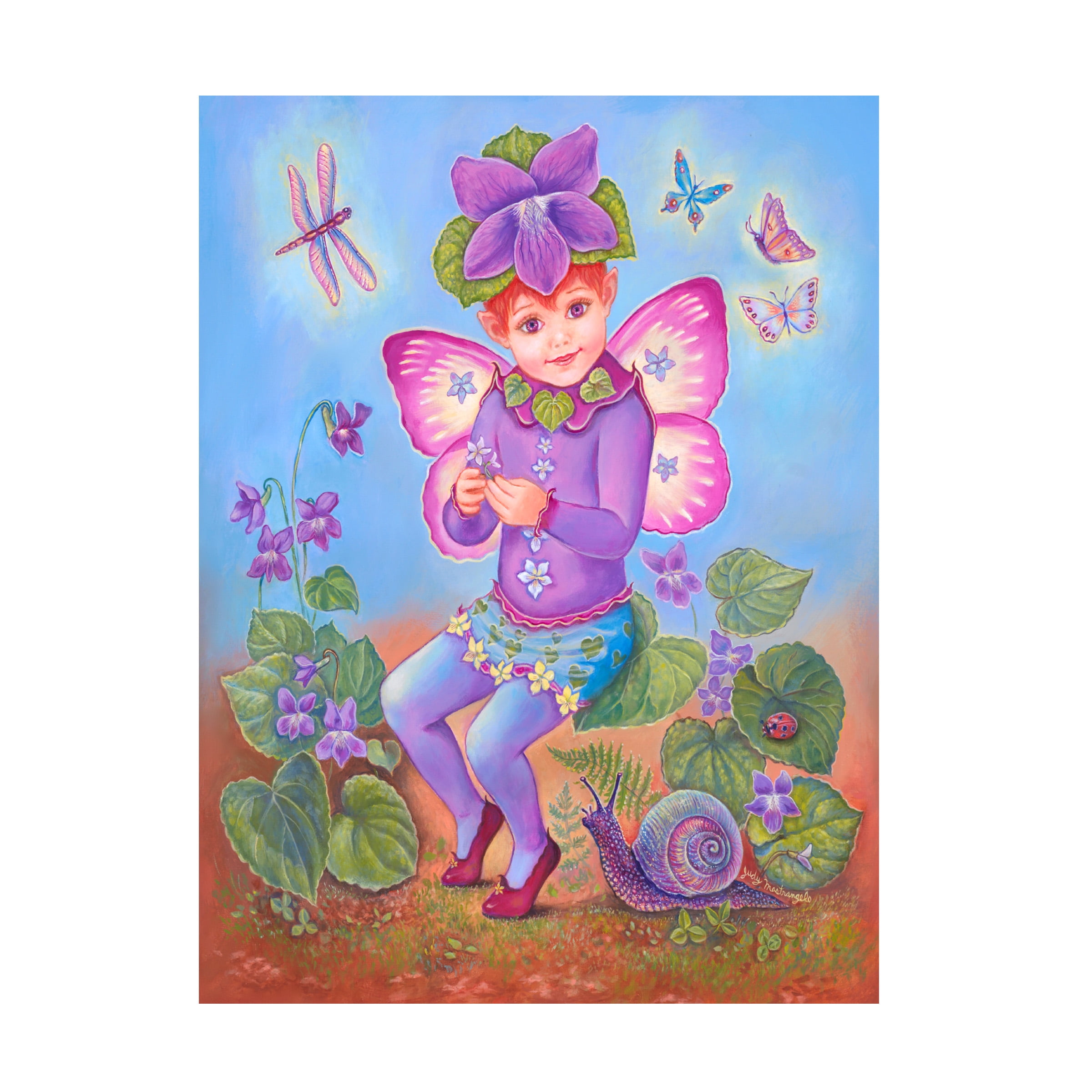 Judy Mastrangelo 'Violet Fairy' Canvas Art - Walmart.com