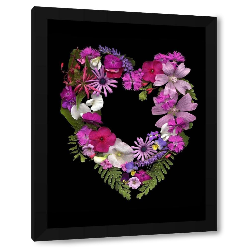 Judy Stalus 25x32 Black Modern Wood Framed Wall Art Titled - Flower ...