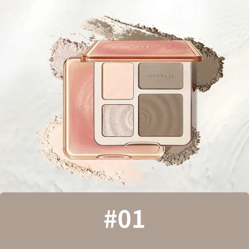 Judydoll Facial Highlighter Makeup Palette Matte Shadow Shimmer Nose ...