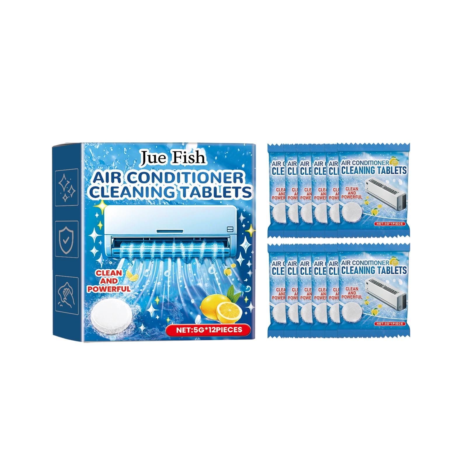 Jue Fish Air Conditioning Cleaning Effervescent Tablets, Air ...