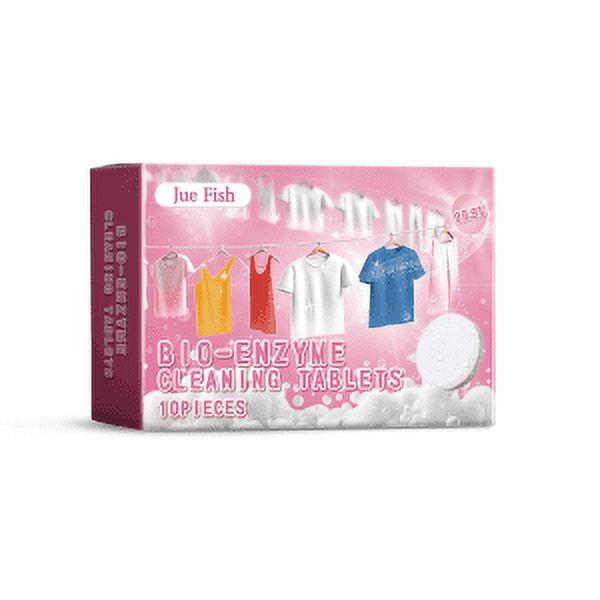 Jue-Fish Biological Enzyme Laundry Tablets, Yellow Clothes To Remove Coffee Stains And Tea ...