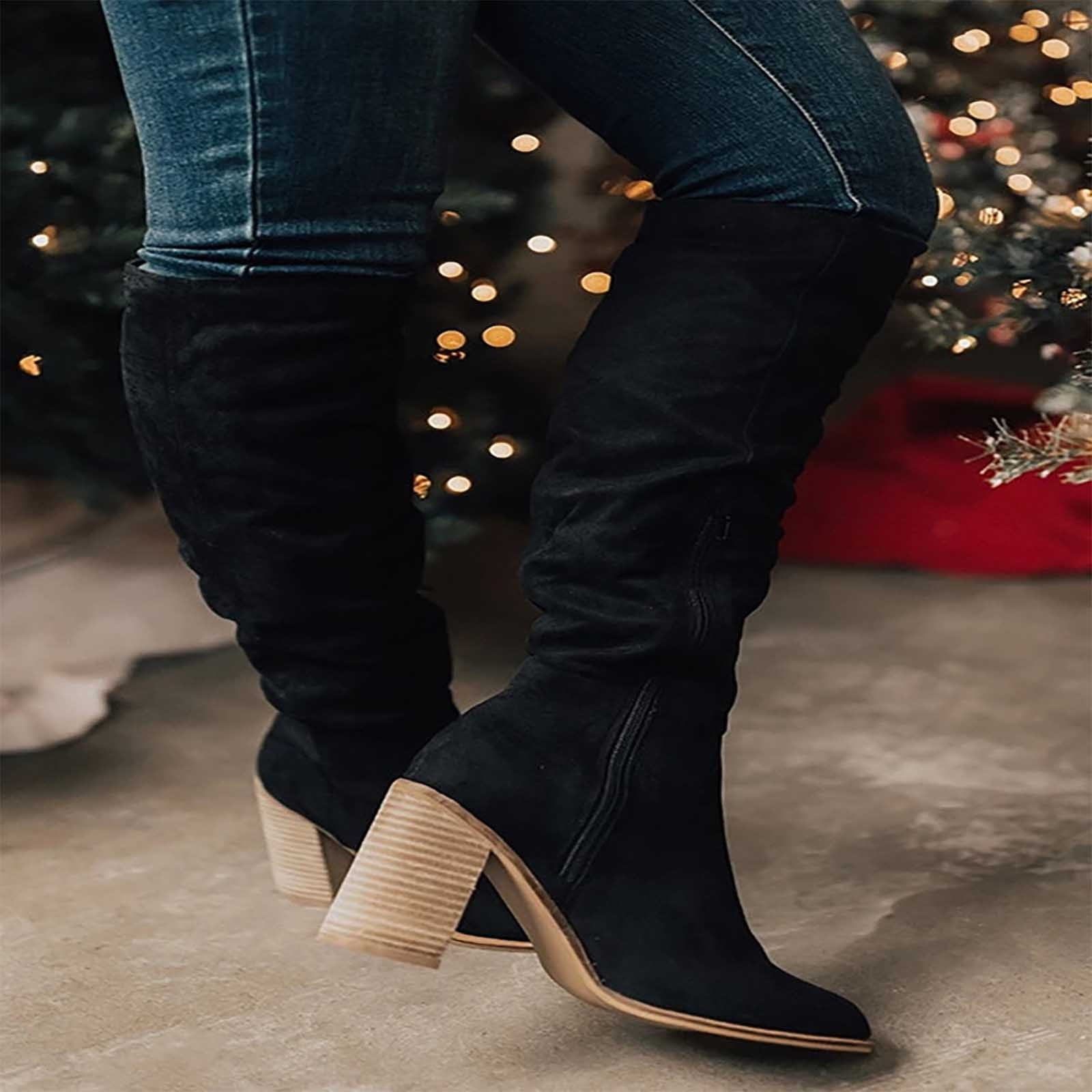 Juebong Boots on Sale Fashion Plus Size Boots Women Autumn Long Tall ...